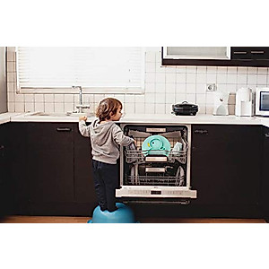 Baby Divided Plate Silicone- Portable Non Slip Child Feeding Plate with Suction Cup for Children Babies and Kids BPA Free Baby Dinner Plate