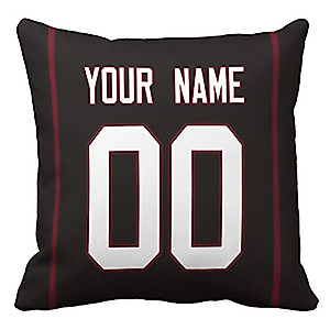 Throw Pillow 2 Packs Custom Any Name and Number for Men Youth Boy Gift