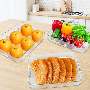 Deli Meat Container for Fridge, Bacon Lunch Meat Container for Refrigerator, Three-ply Cold Cuts Storage Containers for Fridge, Food Storage Boxes with Lids, Meal Prep Containers for Cheese, Fruit