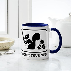 CafePress Protect Your Nuts Mug Ceramic Coffee Mug, Tea Cup 11 oz