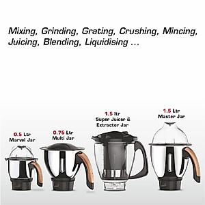 Vidiem BRONZE Stainless Steel Jars with Juice Extractor 750 Watts,110 volts with Free Service Kit included