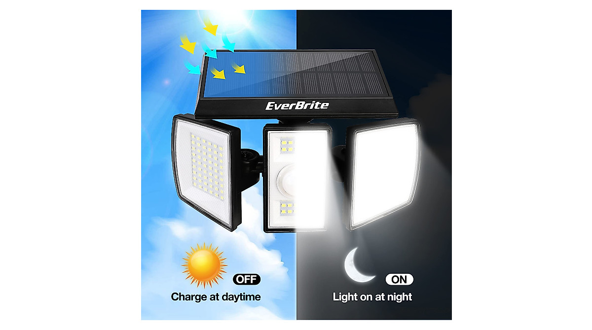 EverBrite Solar Outdoor Lights - Bright & Waterproof