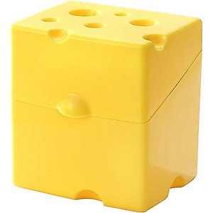 IbErsacs Sliced Cheese Storage Container Plastic Butter Block Cheese Slice Storage Box with Flip Lid Cheese Slice Holder Sliced Cheese Saver Keeper for Refrigerator Food
