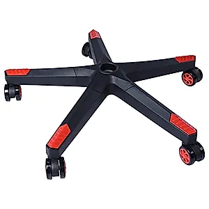 Frassie 28 inch Nylon Gaming Chair Base Replacement with 5 Casters, Heavy Duty Office Chair Base Part