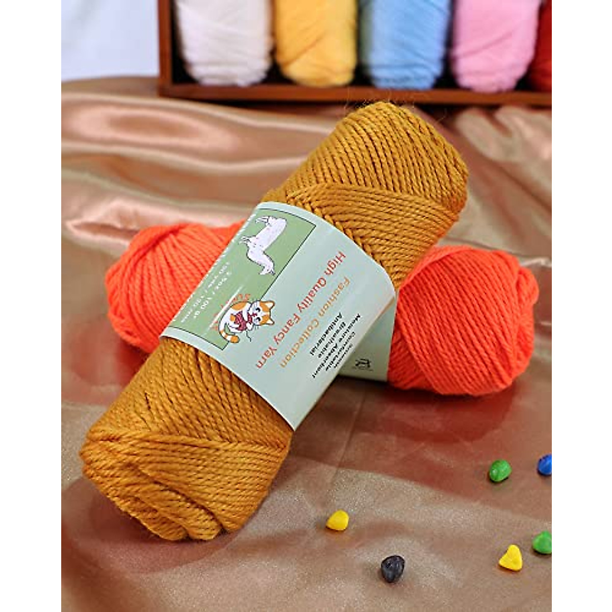 3-Pack Baby Alpaca Wool Blend Yarn Worsted Weight Fashion Collection Art Crafts Crochet and Knitting Sunny Cat Premium Brand ( White)