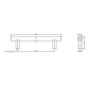 Richelieu Hardware BP205108195 Roosevelt Collection 4 1/4-inch (108 mm) Center-to-Center Brushed Nickel Modern Cabinet and Drawer Bar Pull Handle for Kitchen, Bathroom, and Furniture