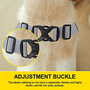 DONGKER Dog Recovery Sleeve,Elastic Dog Front Leg Brace with Adjustable Buckle & Soft Padded for Dog Knee After Surgery Wear