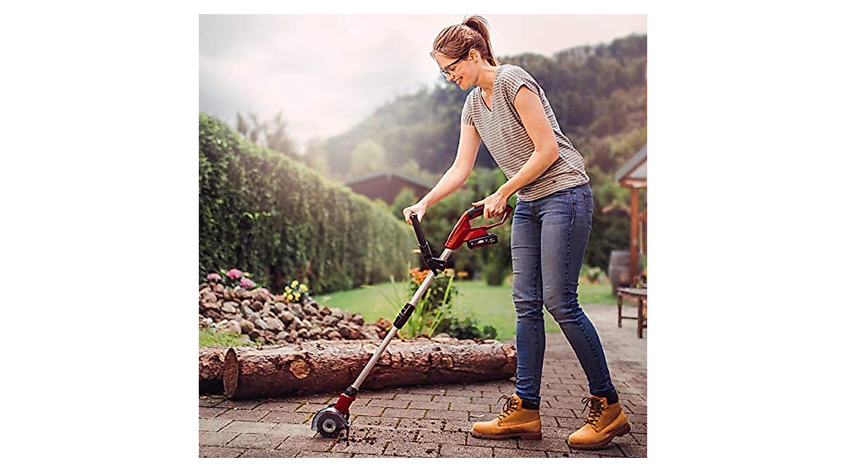 Einhell Cordless Grout Cleaner - Telescopic Handle & Brushes