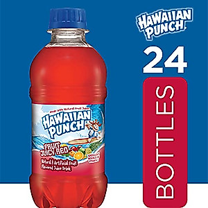 Hawaiian Punch Fruit Juicy Red, 10 Fluid Ounce Bottle, 6 Count (Pack of 4)