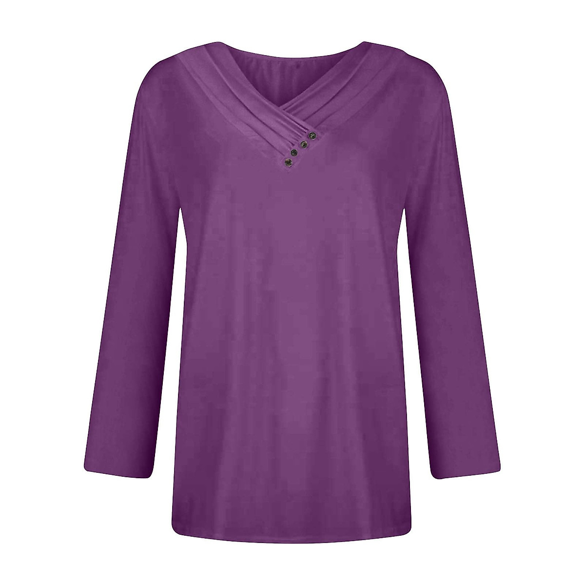 Womens Fall Fashion 2024 Workout Tops for Women T Shirts for Women Uv Protection Shirts for Women Long Sleeve Shirts for Women Dressy Comfy Shirts for Women Cream Shirt Women（4-Dark Purple,Small）