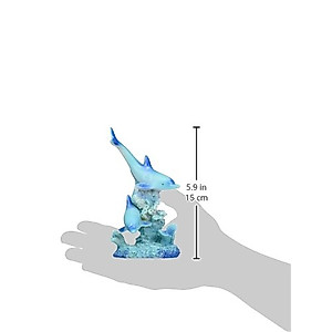 StealStreet SS-G-90065 Marine Life Two Dolphin Design Figurine Statue Decoration Collection