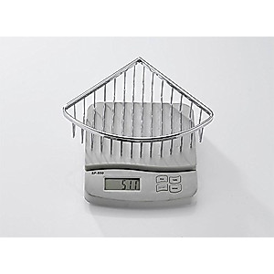 SANLIV Corner Shower Caddy Basket,Shower Wall Shampoo Shelf Soap Holder,Full Brass Wire Basket for Inside Shower Storage and Bathtub Organizer in Polished Chrome