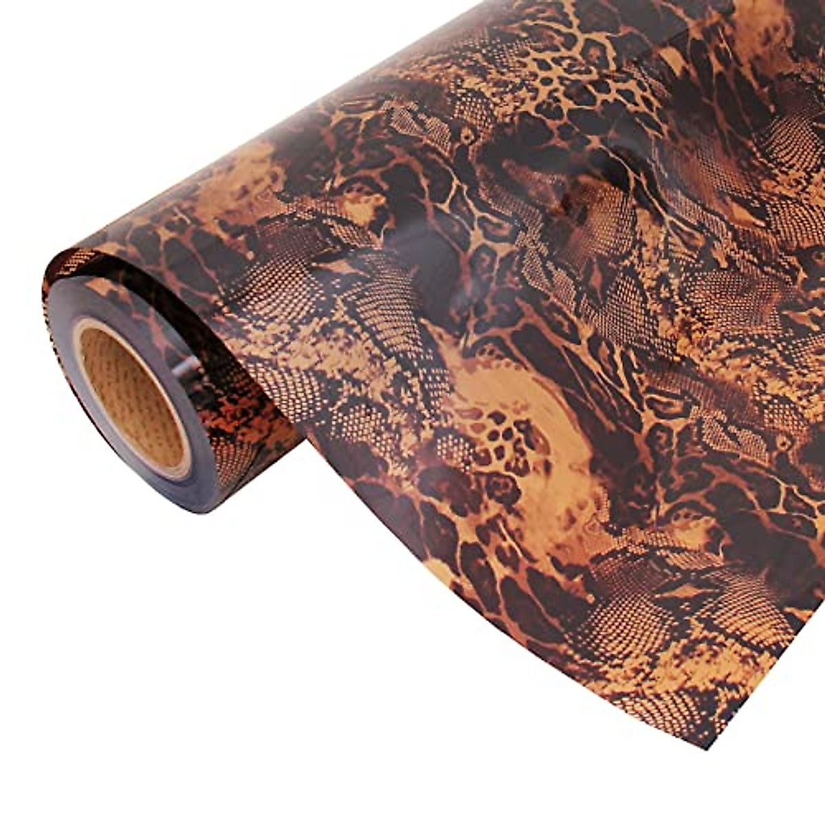 Metallic Foil Snake Pattern Heat Transfer Vinyl Film | Custom Cut Roll 20" Wide by The Yard | Compatible with Venture Explore and Maker, Silhouette Cameo, & Large Format Cutters