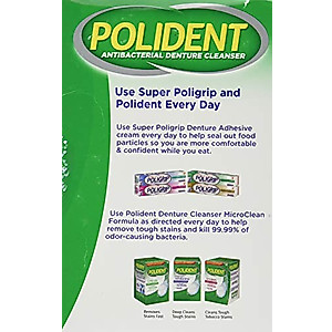Polident Smokers Denture Cleanser 120 ea (Pack of 2)