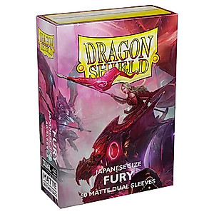 Dragon Shield Dual Matte Mini Japanese Fury 60 ct Card Sleeves Individual Pack