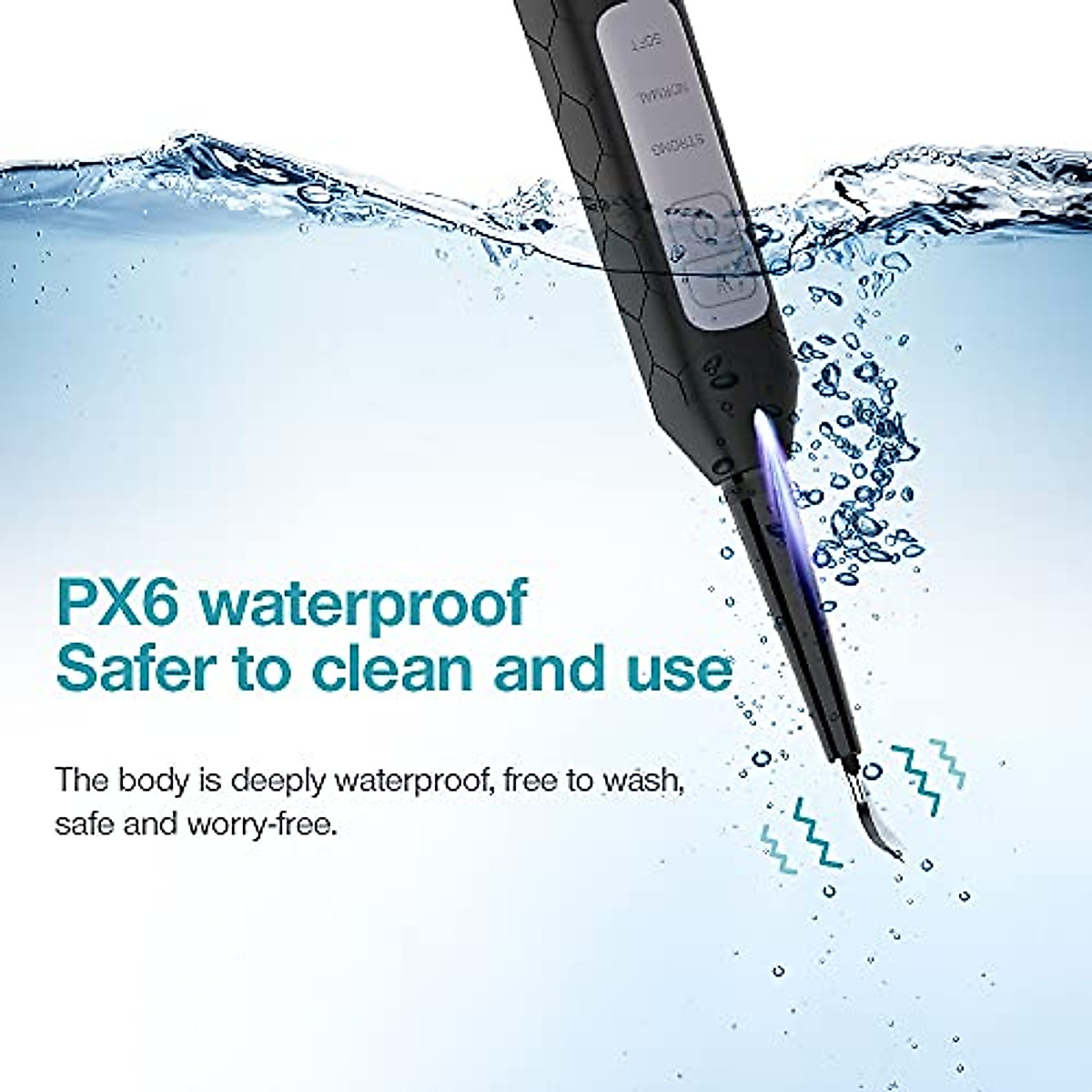 Professional Plaque Removal Tool, Teeth Cleaning Kit with Mouth Mirror, Electric Cleaner Tool, Waterproof Teeth Cleaning Kit with 3 Modes USB, Rechargeable Teeth Cleaner for Adults(Gray)