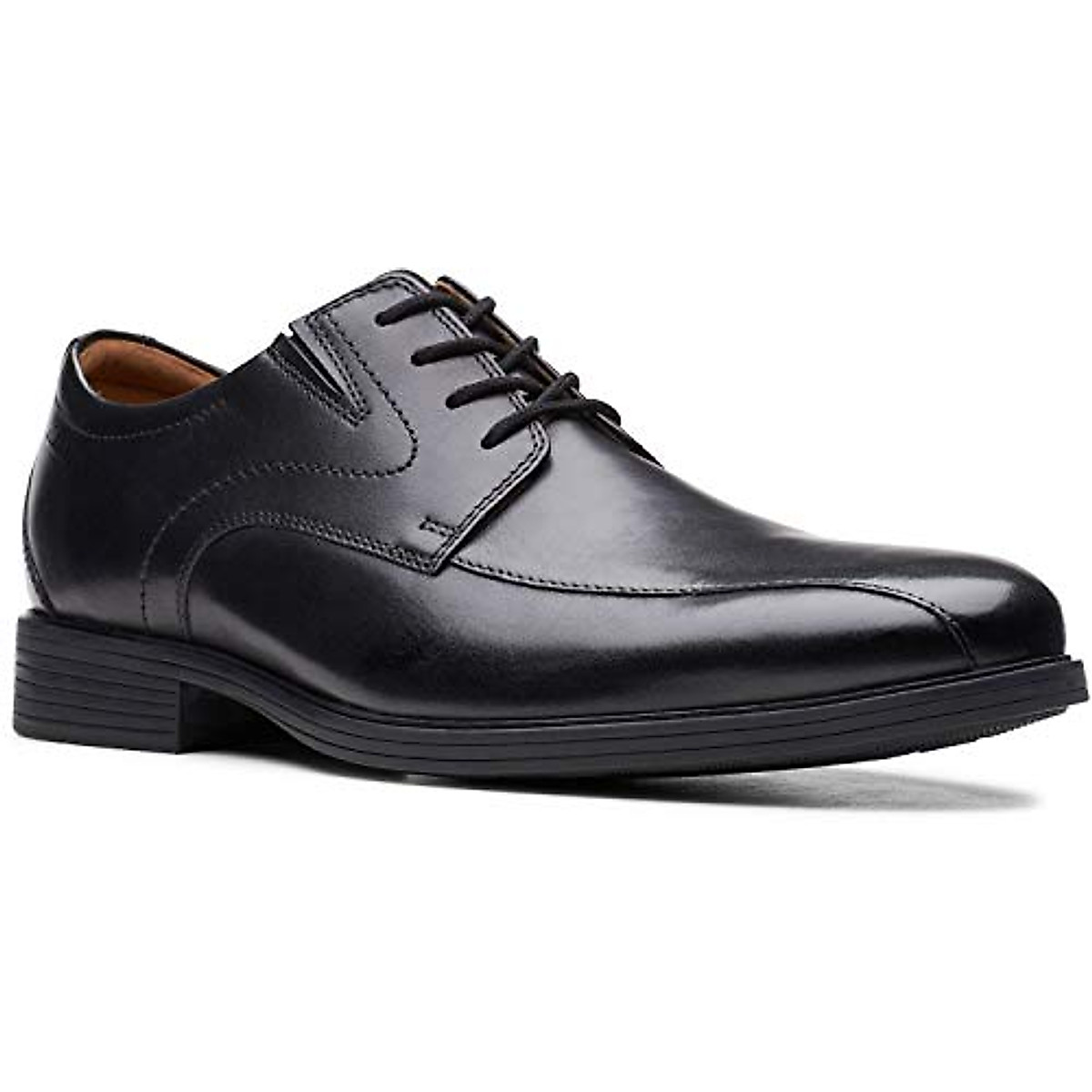 Clarks Men's Whiddon Pace Oxford, Black Leather, 11.5 Wide