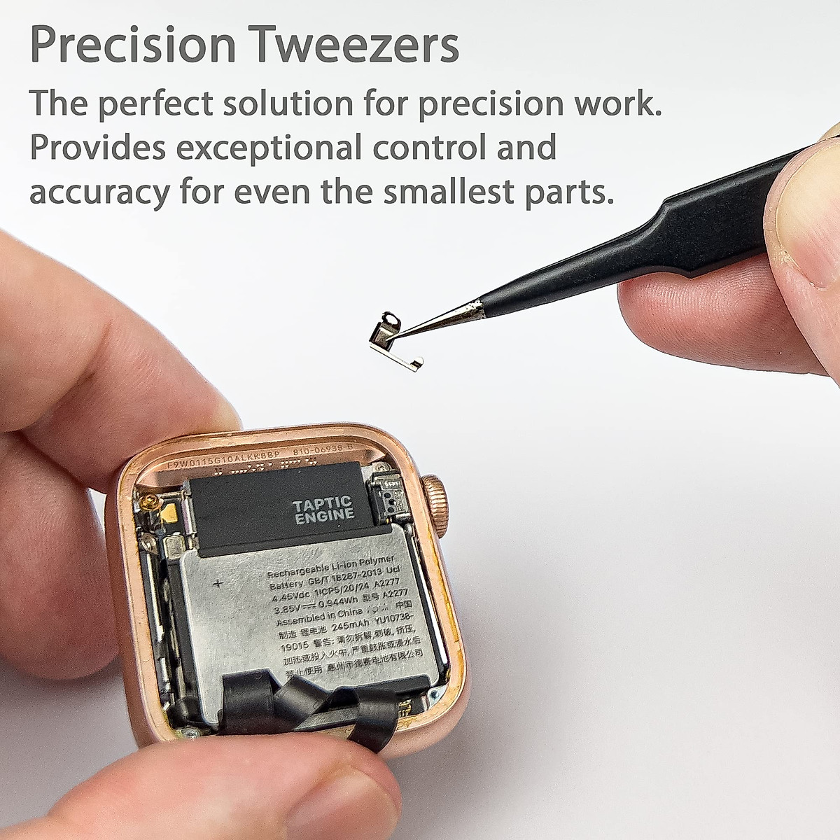 HowFixit Precision Tweezers Set for Working with Small Parts, Anti-Static, Non-Magnetic, Acid-Proof, Anti-Corrosion, and Indispensable for Repair Electronics and Soldering