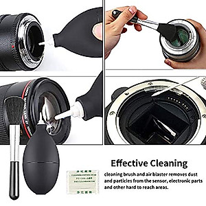 KuuZuse Professional DSLR Camera Cleaning Kit with APS-C Cleaning Swabs, Microfiber Cloths, Camera Cleaning Pen, for Camera Lens, Optical Lens and Digital SLR Cameras.