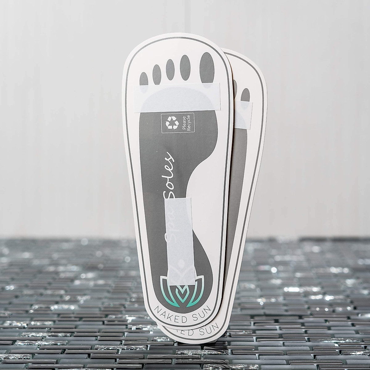 100 Pair Grey Disposable Adhesive Spray Tan Feet Protector Pads for Sunless Airbrush Tanning