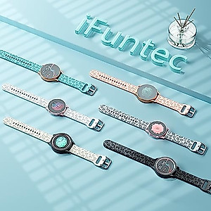 Leopard Engraved Bands Compatible with Samsung Galaxy Watch 6/5/Watch 4 40mm 44mm for Women, Samsung Galaxy Watch 5 Pro 45mm/Galaxy Active 2/Galaxy Watch 3, 20mm Soft Silicone Replacement Sport Strap