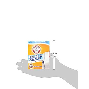 Arm & Hammer Fridge-N-Freezer Baking Soda Odor Absorber, 14 Ounces (Pack of 6)
