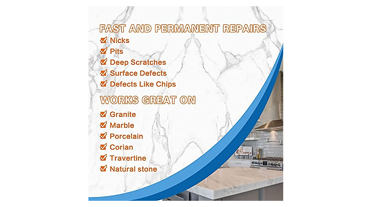 Quartz Countertop Repair Kit - Perfect Granite & Marble Fix