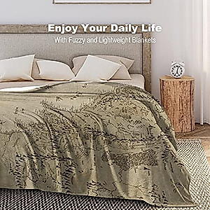 Blanket Flannel Throw Blanket Bedding Lightweight Soft All Season Sofa Bed Couch Blankets 50"x60"