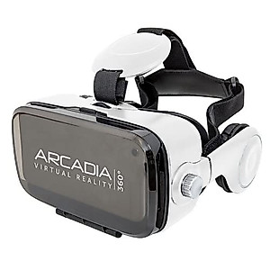 Arcadia 360 Virtual Reality Headset, VR Cell Phone Headset for Mobile Games, Movies, Travel. Compatible with Your Smartphone Device.