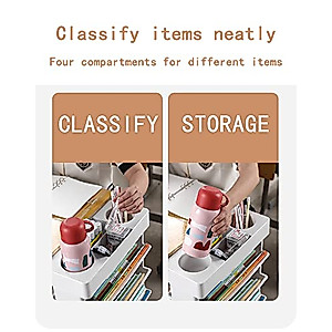 xify's Five Tiers Movable Space Saving Standing Shelf Unit Storage Rack Organizer Bookcases