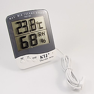 LCD View Digital Thermometer Hygrometer Humidity Monitor Egg Incubator Hive Heating