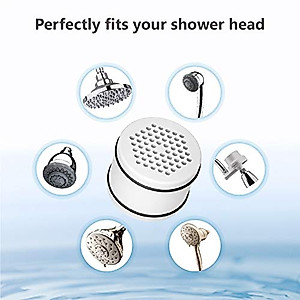 Waterspecialist WHR-140 Shower Filter Replacement Cartridge for Culligan® WHR-140, WSH-C125, ISH-100, HSH-C135, Shower Head Water Filter, with Advanced KDF Filtration Material, Pack of 2