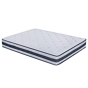 Sleeplace 11 Inch Tight Top Spring Mattress Queen -Dark Green Piping SP11SM04Q