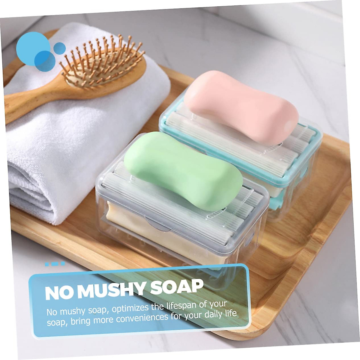 Cabilock 4pcs Soap Box Soap Tray Kitchen Soap Dispenser Foaming Soap Roller Shower Soap Holder Foaming Soap Dispenser Soap Container Soap Case Bag Plastic Portable Travel Soap Dish Holder