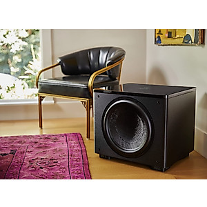 REL Acoustics HT/1510 Predator Subwoofer, HT-Air Wireless Compatible, Black Vinyl