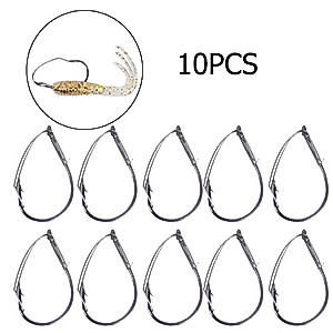hanxiaoyishop Fishing Hooks 10pcs/Box High Carbon Steel Wacky Rig Hooks Weedless Barbed Fishing Wide Gap Hook Fishing Tools Terminal Tackle Accessories Fishing (Color : 2#)