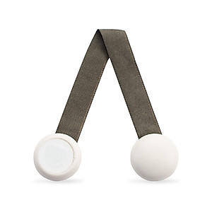 Curtain tiebacks - Magnetic Curtain Tieback Drape Fabric Tie Back for Door Draperies Home Office & Outdoor (1 Pc, Moss)- Deco Window