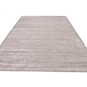 Unique Loom Uptown Collection Area Rug - Madison Avenue (8' x 10' Rectangle, Brown/ Ivory)