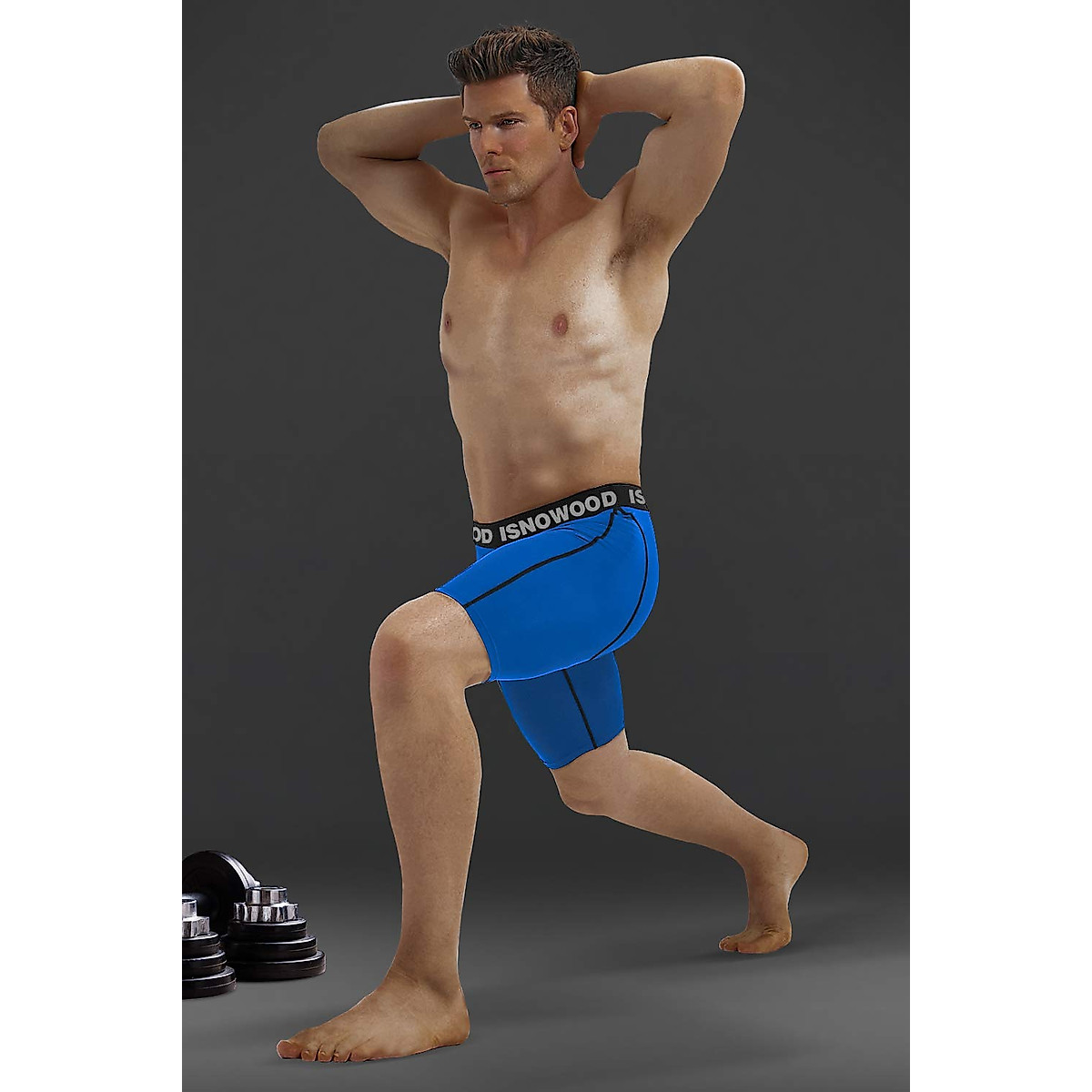 isnowood Compression Shorts for Men Spandex Running Workout Athletic Underwear