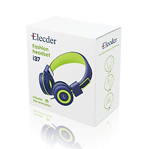 ELECDER Kids Headphones Bundle for Children Girls Boys Teens Foldable Adjustable On Ear Headphones 3.5mm Jack Compatible Cellphones Computer MP3/4 Kindle Airplane School Tablet