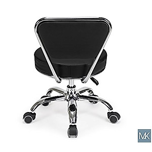 Salon Nail Pedicure Stool Pedicure Chair DAYTON BLACK Pneumatic, Adjustable, Rolling Salon Furniture & Equipment