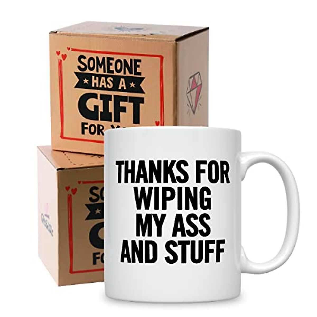 Mom or Dad Gift Bundle - Mother's Day Card - Father's Day Gift Mug - Gift Set for parents - Funny Mom, Dad Gift Pack - Parenting Gift for Men, Women - Mother Gift Idea