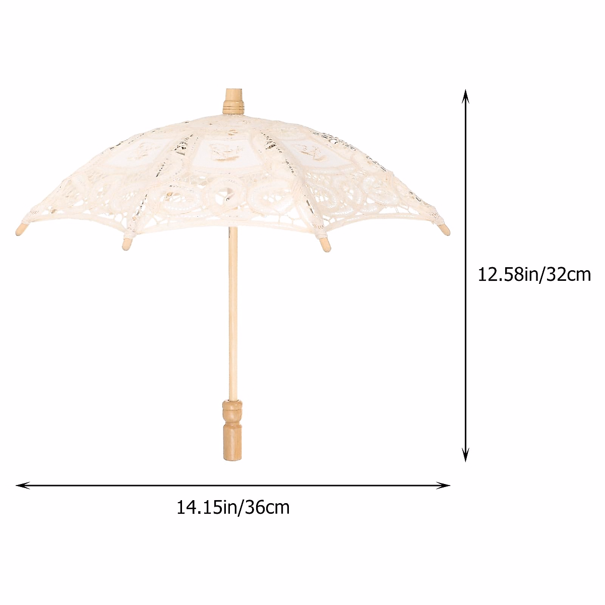 5pcs Girls Floral Photo Photography Cloth Umbrellas Decorative Flower Layout Lace Small Parasols Accessories Bride Girl Embroidery Umbrella Children Decoration Lady