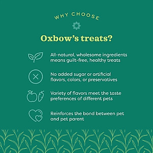 Oxbow Simple Rewards Treats Rabbit Guinea Pig Chinchilla Strawberry .5 oz 3 Pack