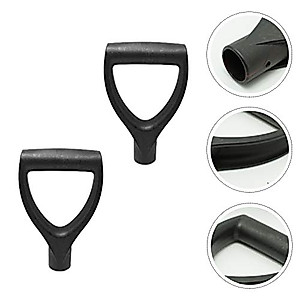 WINOMO 2Pcs Shovel Handle Replacement Shovel D Shaped Plastic Grip Spades Forks Garden Snow Removal Handles