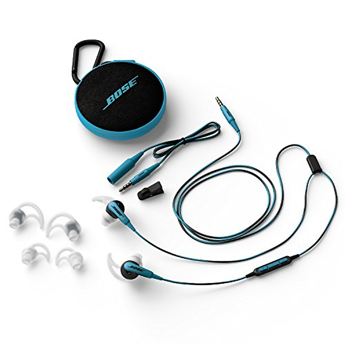 Bose SoundSport In-Ear Headphones for iOS Models, Blue - Wired