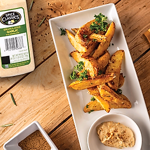 Spice Classics Granulated Garlic, 25 oz - One 25 Ounce Container of Garlic Powder Seasoning, Use on Vegetables, Meats, Rubs and Dressings for a Bold Flavor