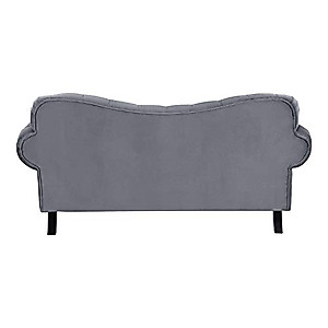 Lexicon Cruz Living Room Loveseat, Dark Gray