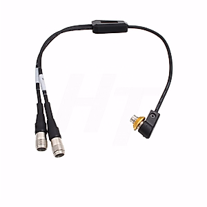 HangTon Zoom Focus Y Cable for Canon Servo Lens CN-E 18-80 70-200mm to FPD-400D ZSD-300D Controller Hirose 20 Pin Female Male 50cm