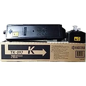 Kyocera 1T02K00US0 Model TK-897K Black Toner Cartridge, Compatible with FS-C8025MFP, FS-C8520MFP, FS-C8525MFP, TASKalfa 205c, 255 and 255c Multifunctional Color Printers